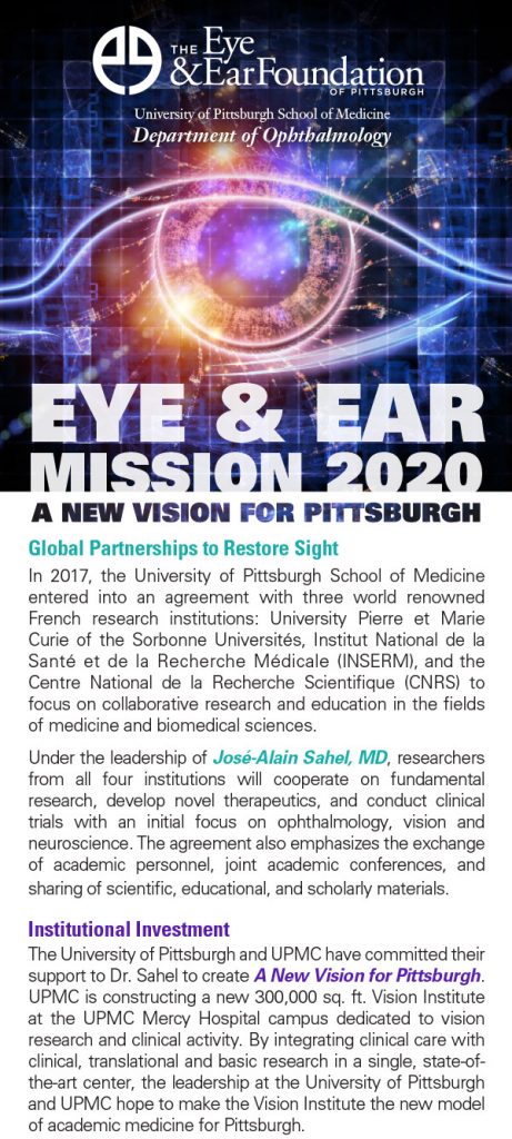 Eye & Ear Mission 2020 - Eye & Ear Foundation of Pittsburgh